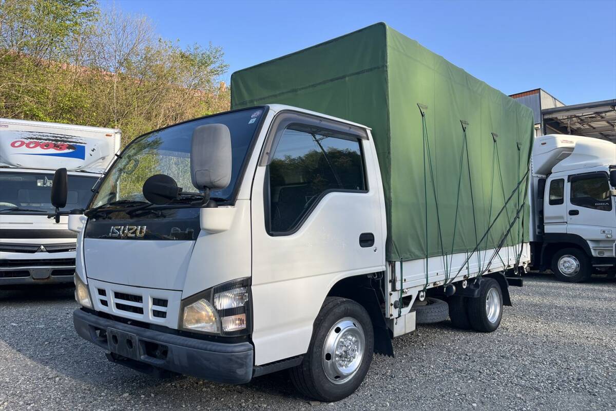 Yahoo!オークション - 動画有 売り切り H17年 いすゞ エルフ ELF 幌車 ...