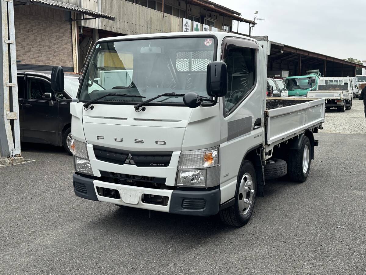 Yahoo!オークション - 動画有 売り切り H27年 三菱 キャンター 平ボデ...