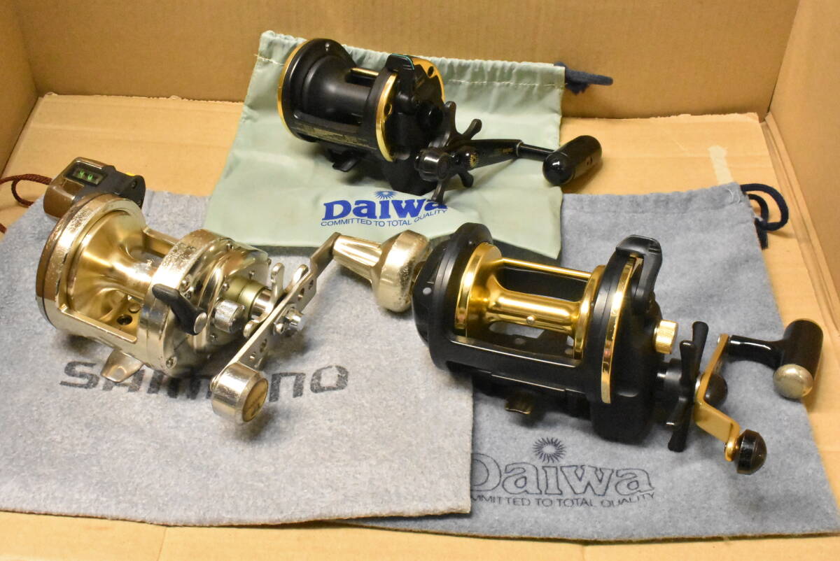 日本代購代標第一品牌【樂淘letao】－石鯛リール3個 「海魂 3000T」 「グランウェーブ-X 50SHC」 「シーライン 30SH」シマノ/ダイワ