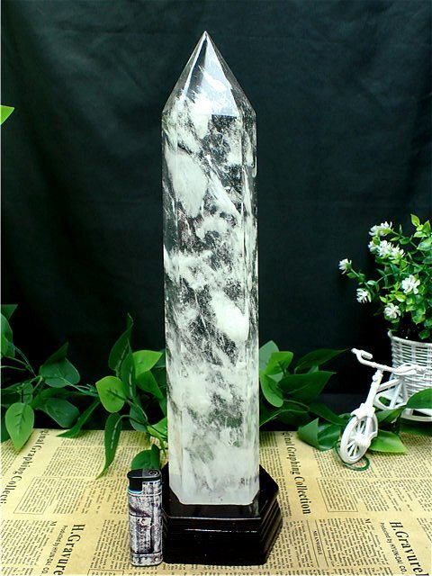 2135g 384mm 超綺麗水晶六角柱184B2-98B03D(原石)|売買された 2135g 384mm 超綺麗水晶六角柱184B2-98B03D(原石)|売買された