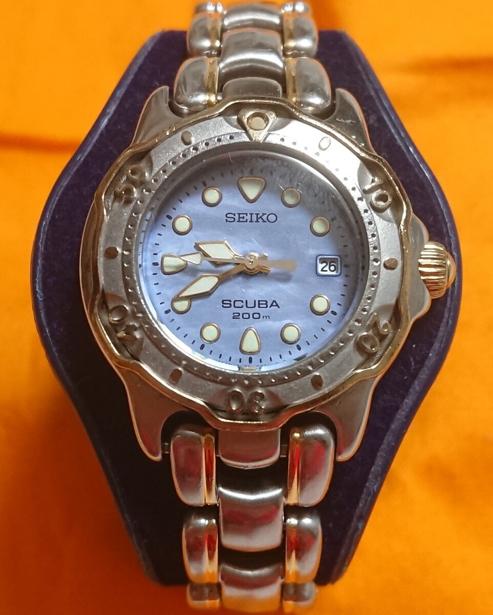 Yahoo!オークション - SEIKO SCUBA セイコー スキューバ 200m レディー...