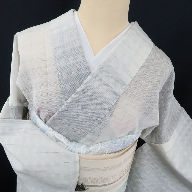 tomihisa 新品 栄太郎屋 落款 さつまよろけ織布 彩朧 夏着物 tomihisa 新品 栄太郎屋 落款 さつまよろけ織布 彩朧 夏着物