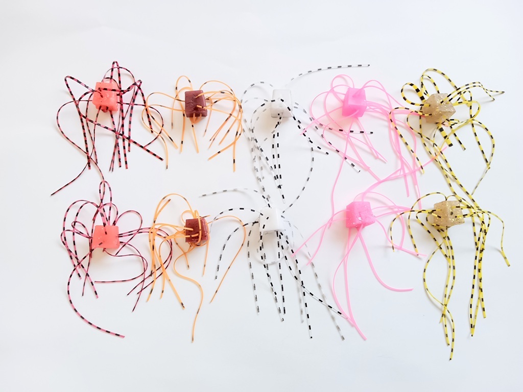 Yahoo!オークション - サイコロラバー風 ソフトルアー ワーム 小 12mm ...