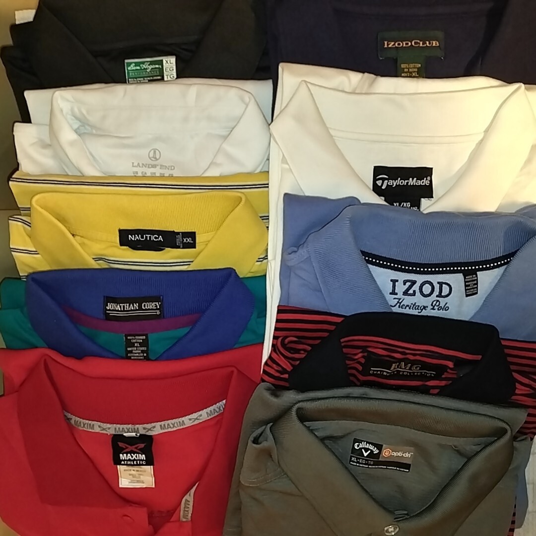 Yahoo!オークション - USA古着 半袖ポロシャツ 10枚セット② 大きいサ...