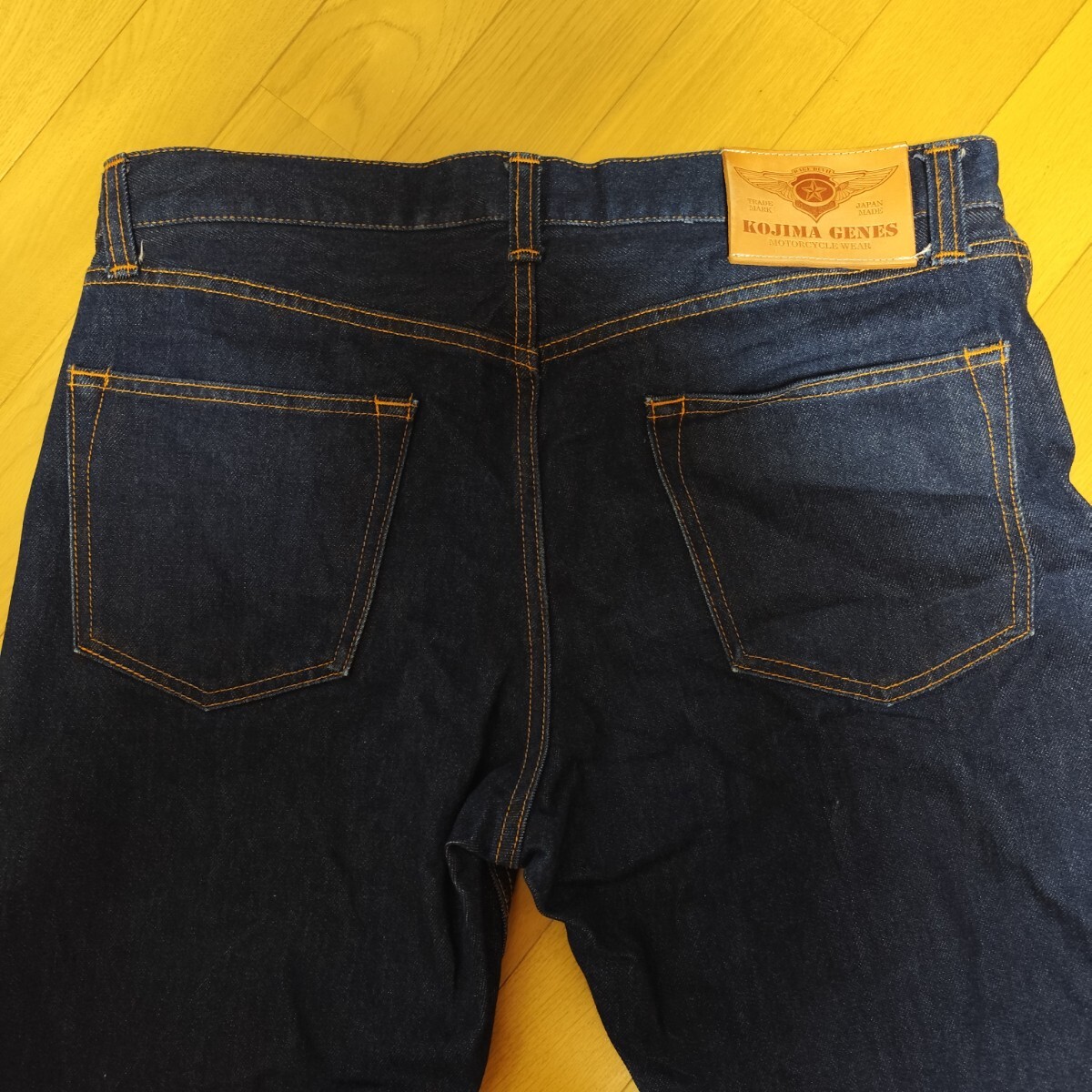 Yahoo!オークション - 児島ジーンズ 13oz ケブラーダブルニーストレー...