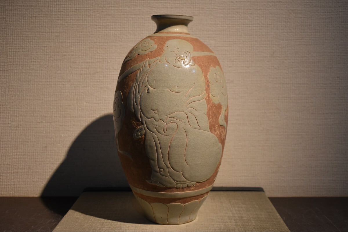 GE Y722 コレクター所蔵品 時代 磁州窯人物文瓶/中国古玩 中国美術 骨董品 時代品 美術品 古美術品(骨董陶磁器一般)｜売買されたオークション情報、yahooの商品情報をアーカイブ公開 ...