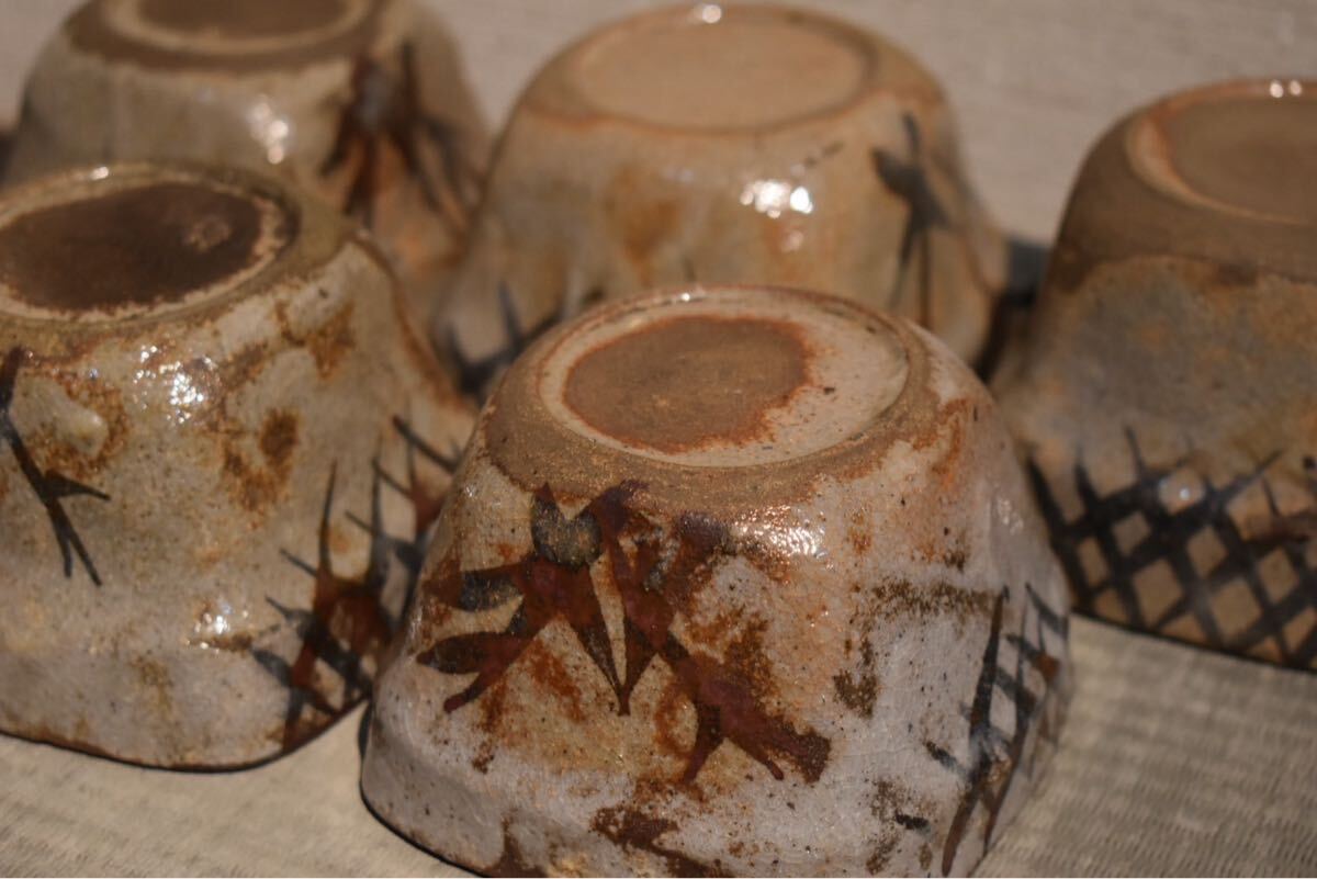 Yahoo!オークション - 【GE】Y739【コレクター所蔵品】時代 唐津向付5...