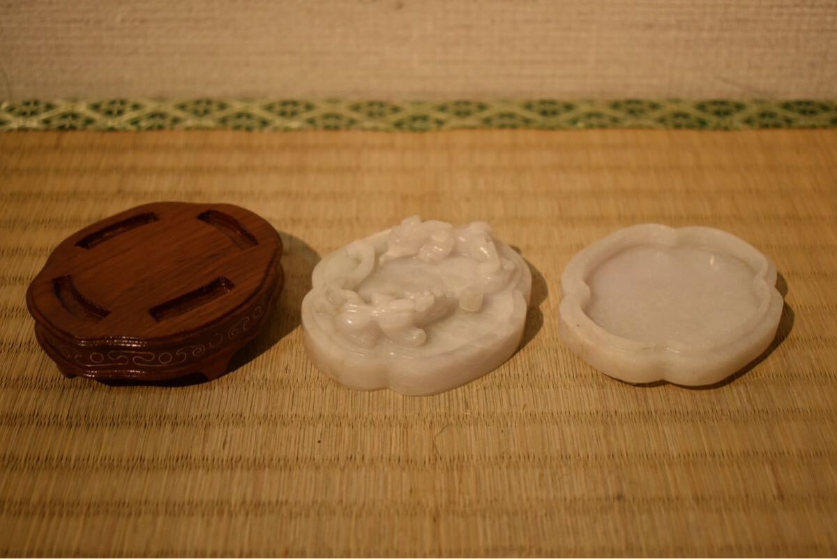 Yahoo!オークション - 【GE】M466【コレクター所蔵品】時代 翡翠蓋物/...