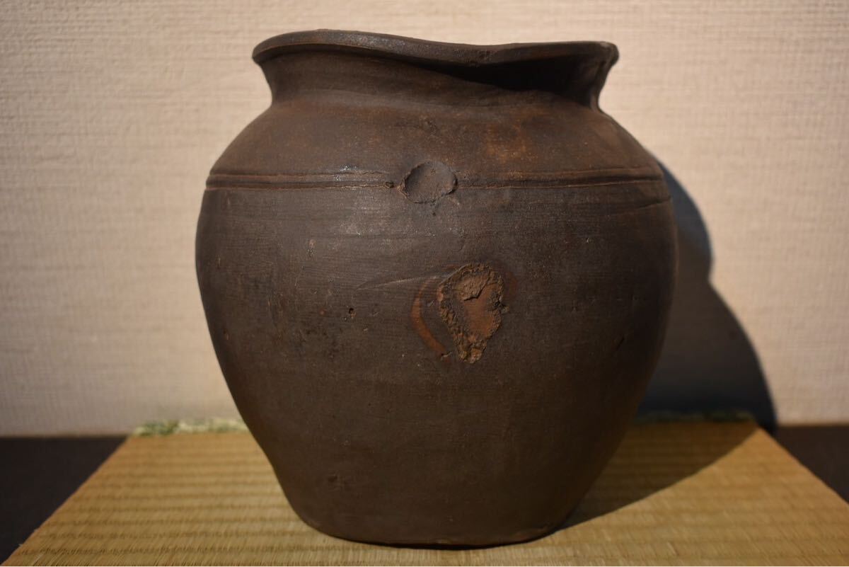 GE】E457【コレクター所蔵品】時代 古備前壺/日本美術 備前焼 壷 GE】E457【コレクター所蔵品】時代 古備前壺/日本美術 備前焼 壷