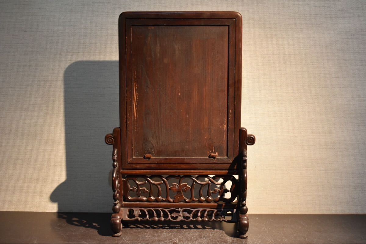 Yahoo!オークション - 【GE】Z518【コレクター所蔵品】時代 唐木嵌大理...