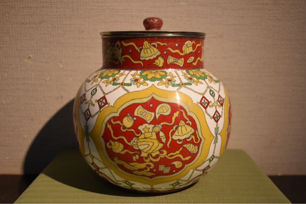 Yahoo!オークション - 【GE】Y810【コレクター所蔵品】時代 七宝 宝紋...