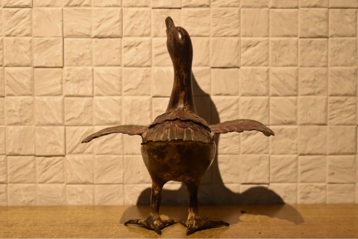 Yahoo!オークション - 【GE】E503【コレクター所蔵品】時代 色絵銅鴨香...