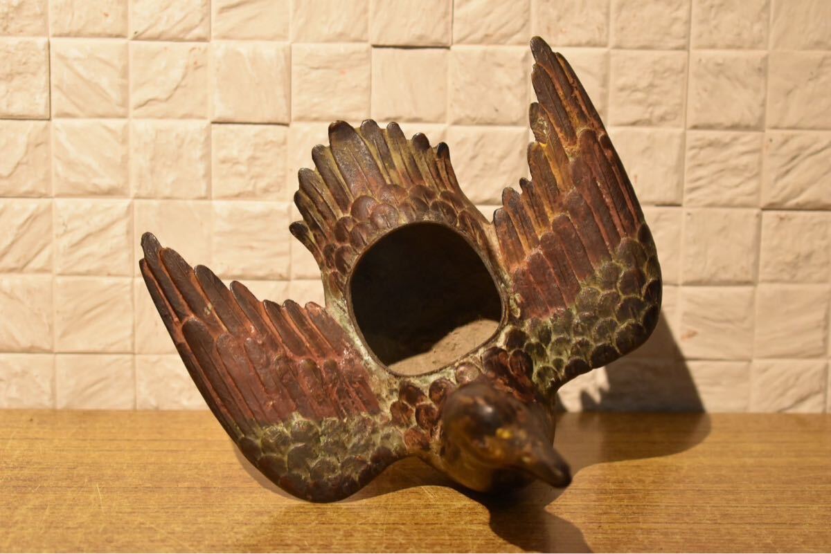 Yahoo!オークション - 【GE】E503【コレクター所蔵品】時代 色絵銅鴨香...