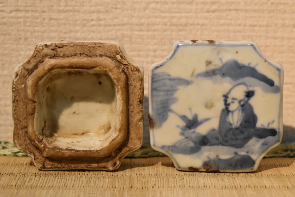 Yahoo!オークション - 【GE】E517【コレクター所蔵品】時代 古染付香合...