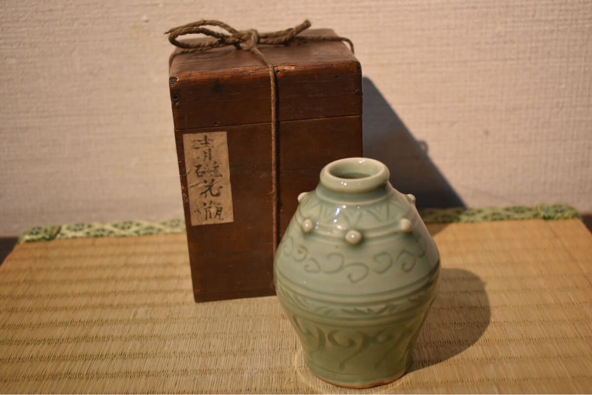 Yahoo!オークション - 【GE】M532【コレクター所蔵品】時代 青磁小瓶