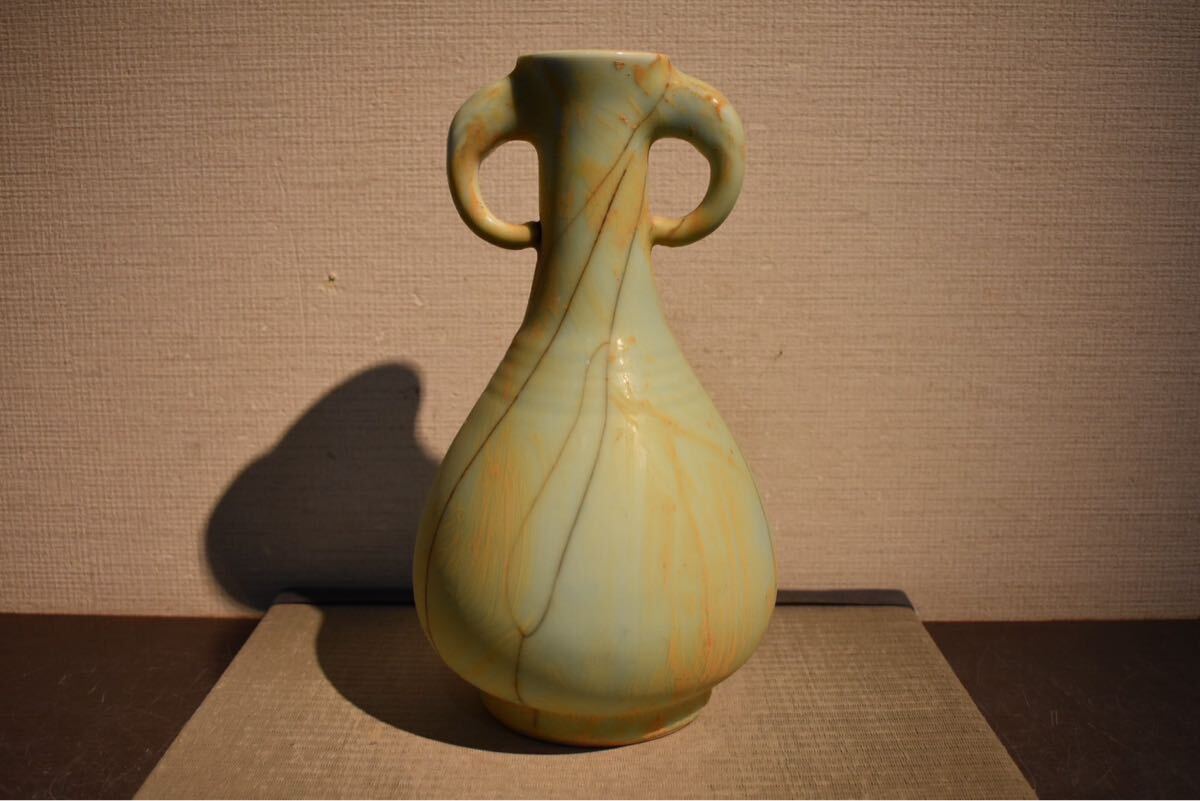 Yahoo!オークション - 【GE】Y890【コレクター所蔵品】時代 双耳花瓶/...