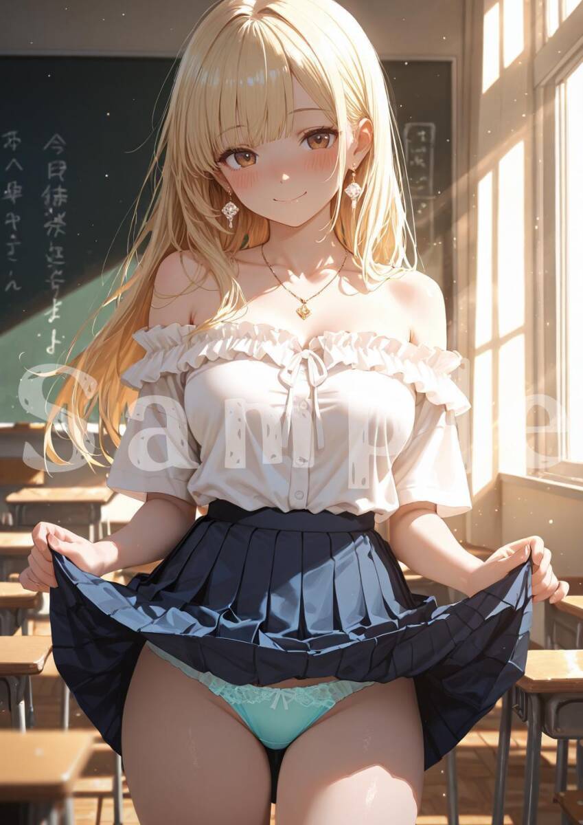 Yahoo!オークション - a152 パンチラ 風チラ オリジナル A4 アート ポ...