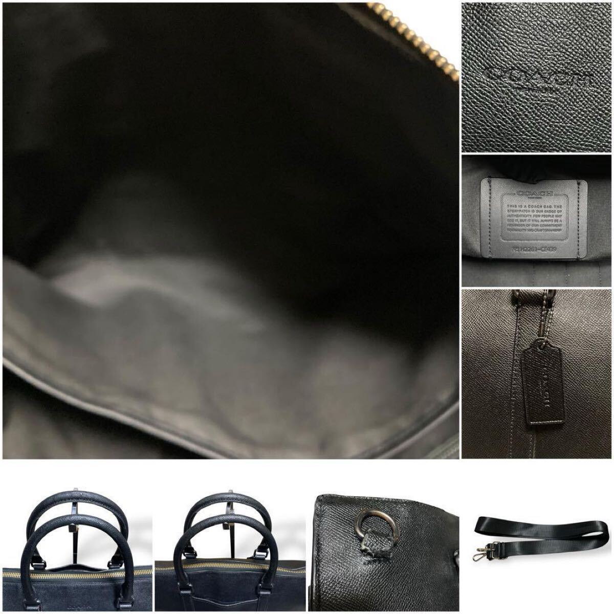 Yahoo!オークション - 1円 現行品/美品/A4 COACH コーチ ビジネスバッ...