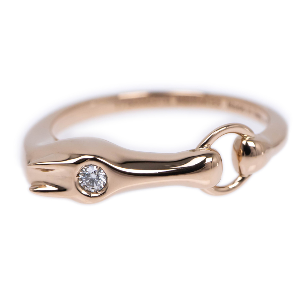 Yahoo!オークション - 【名東】エルメス ギャロップ リング 50号 750PG...