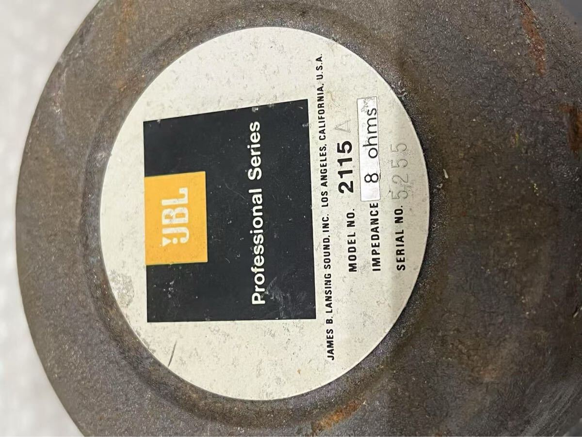 Yahoo!オークション - スピーカー JBL 2115 8 OHMS スピーカーユニット...