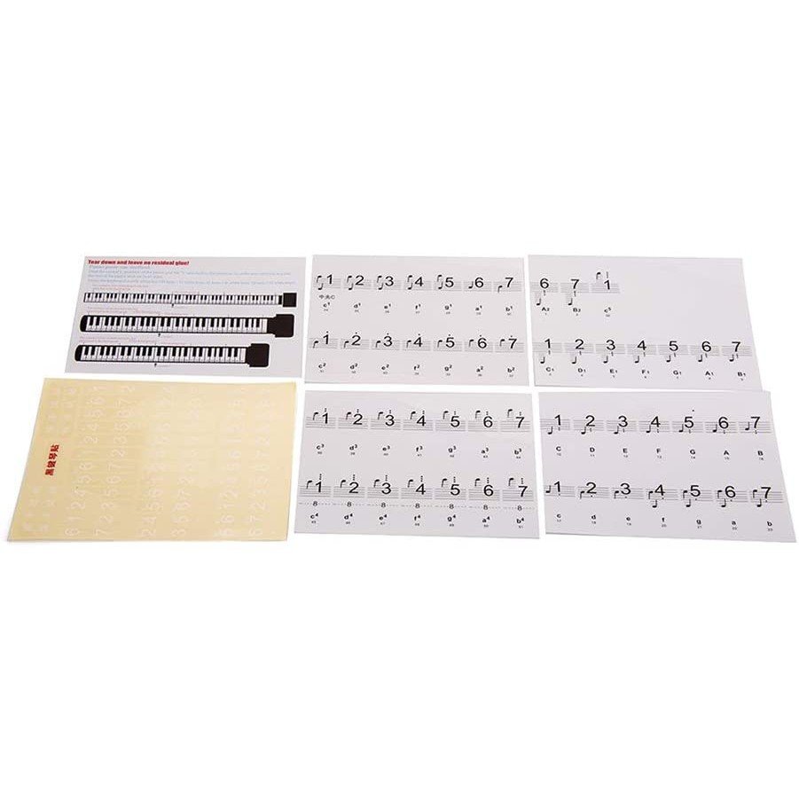 Yahoo!オークション - 【vaps_5】キーボード ピアノ用 88鍵盤 音符シー...