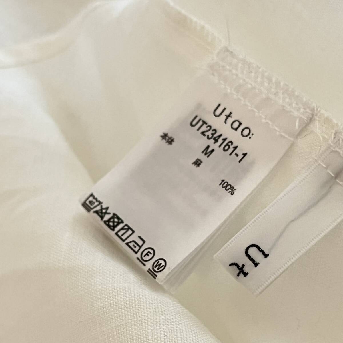 Yahoo!オークション - utao サイズM // 麻・リネン100 白・ホワイト ロ...