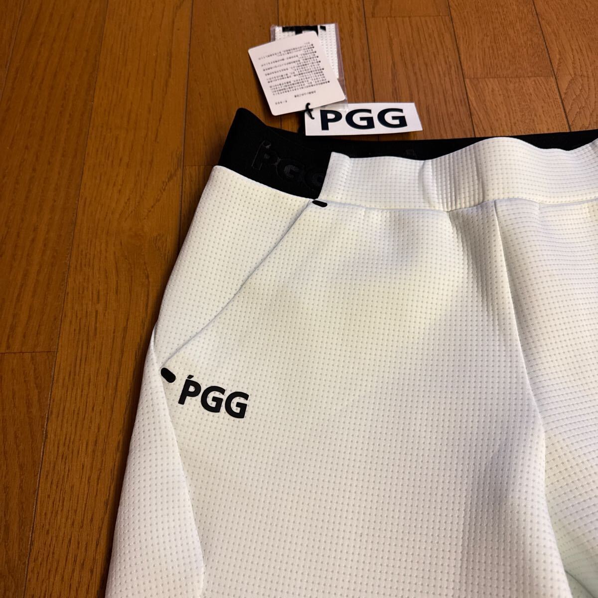 Yahoo!オークション - PGG 楽ちんパンツ 白 6(84〜88) 大きめの男性向...