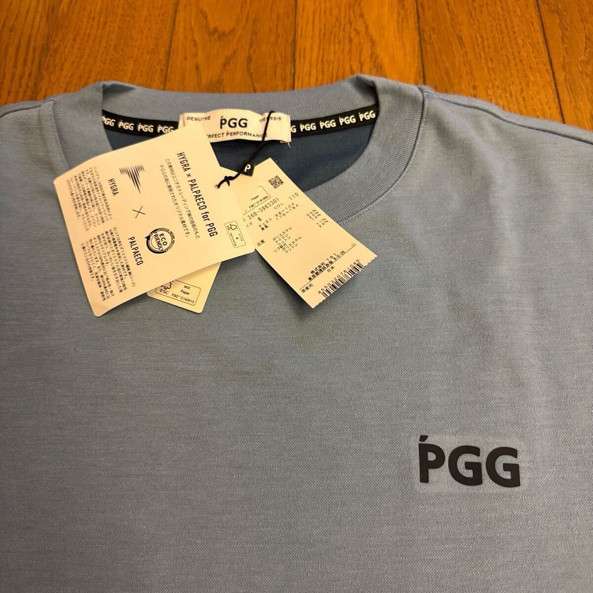 Yahoo!オークション - PGG 半袖 Tシャツ ブルー 6(LL) 大きめの男性向...