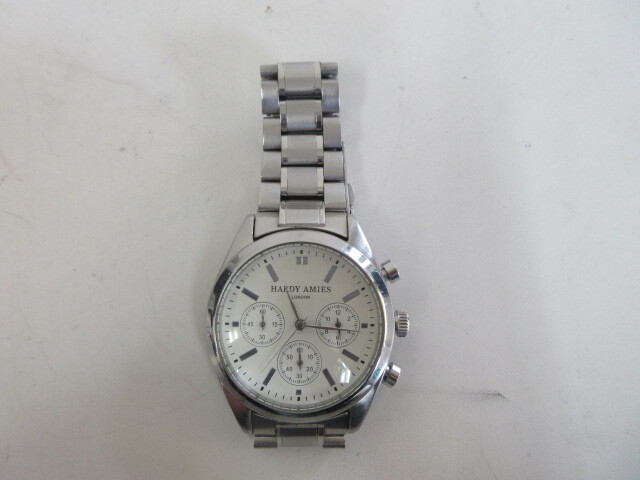 Yahoo!オークション - e004 HARDY AMIES メンズ時計 ジャンク品