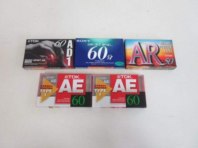 Yahoo!オークション - e011 未使用 カセットテープ 5本まとめて 未使用