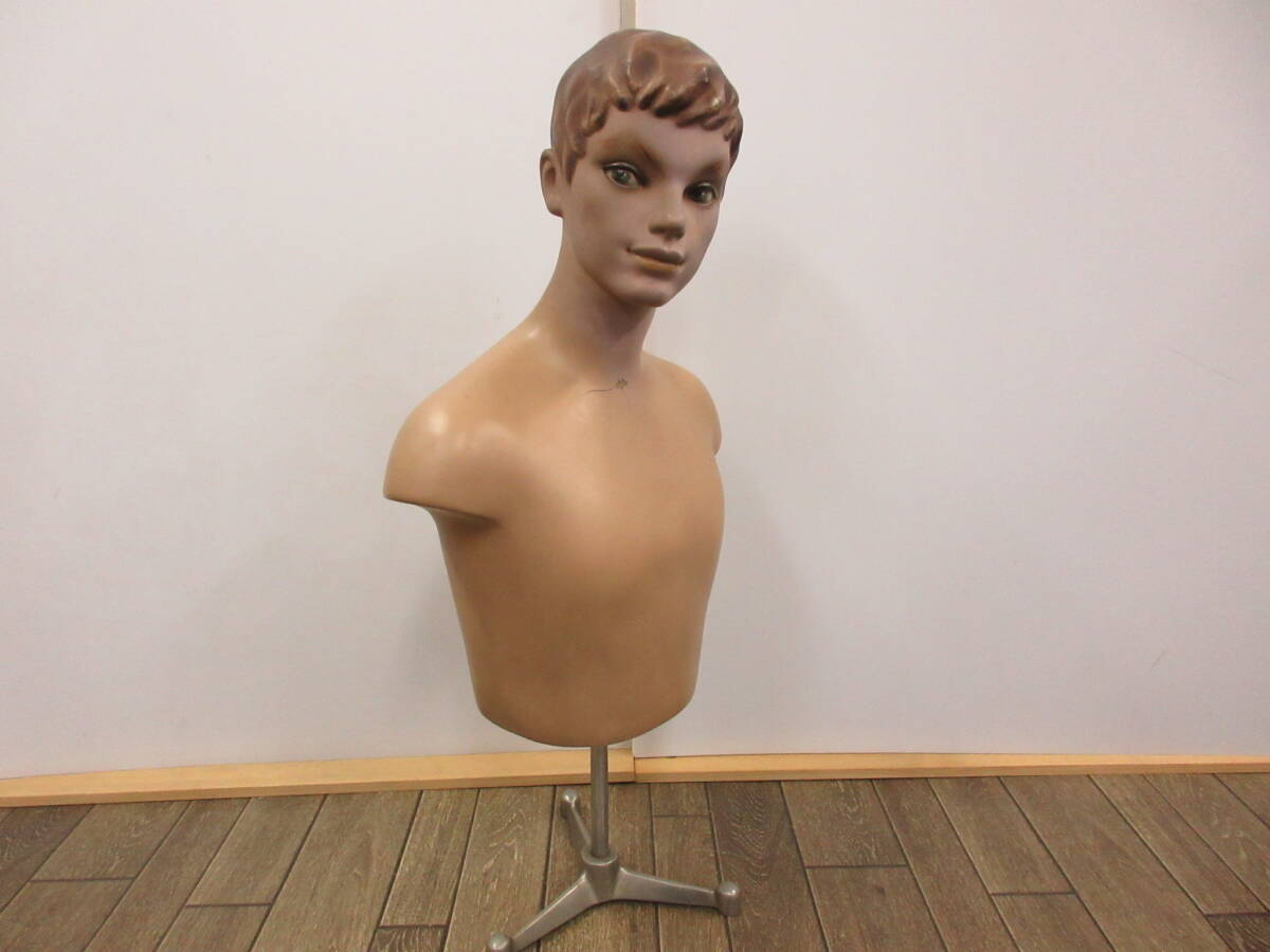 Yahoo!オークション - K951【4-13】 昭和レトロ 上半身 マネキン 男性...