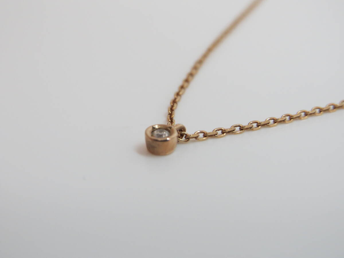 Yahoo!オークション - (g-1) agete アガット K10 ダイヤモンド 0.01ct ...