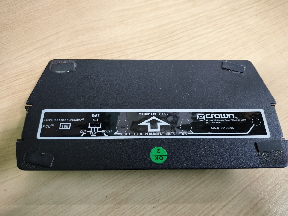 Yahoo!オークション - CROWN PCC-160 バウンダリーマイク