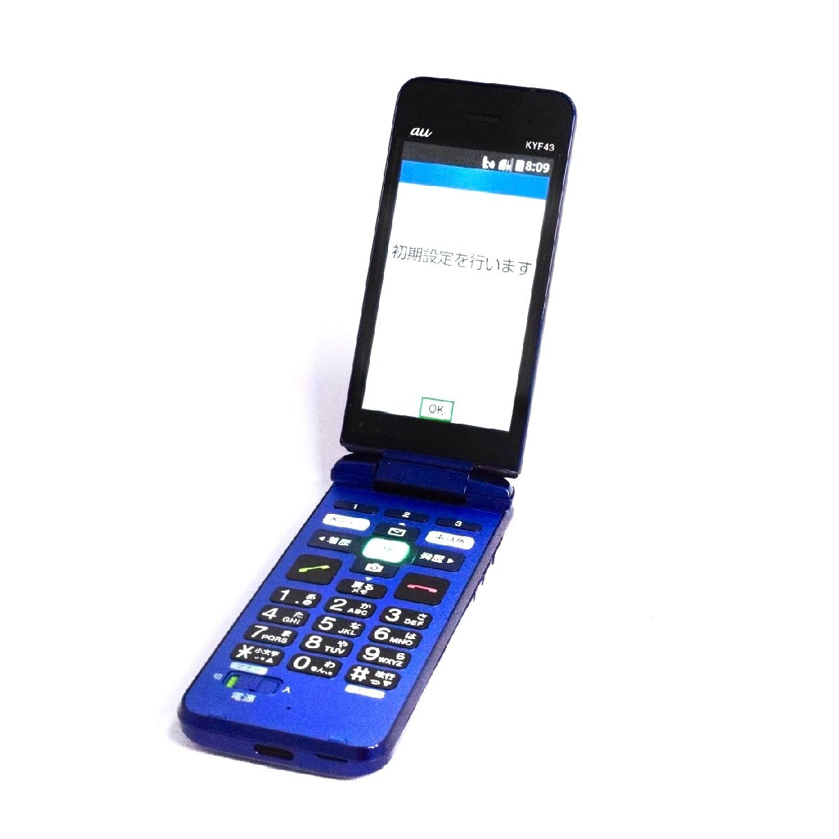 Yahoo!オークション - (5-5408)au『かんたんケータイライト KYF-43』京...
