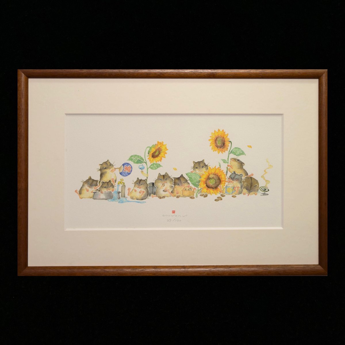 Yahoo!オークション - (4-11867)北田稔『夏きらら』29/100 ジクレー 直...