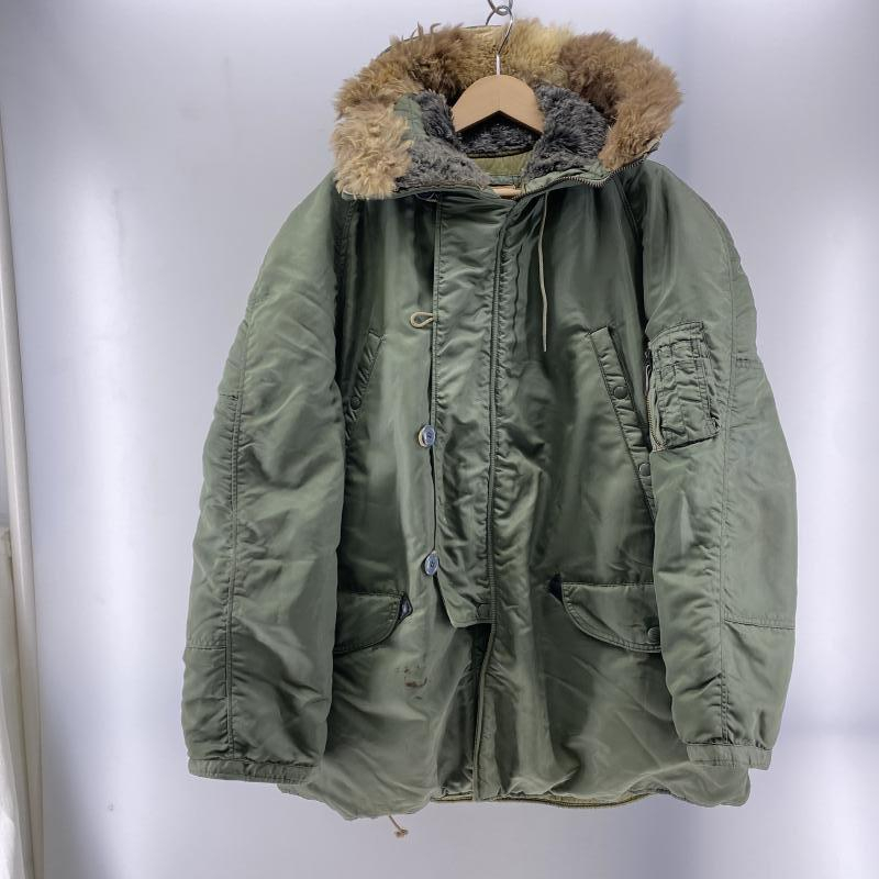 Yahoo!オークション - USAF 60s N-3B フライトジャケット カーキ L ユ...