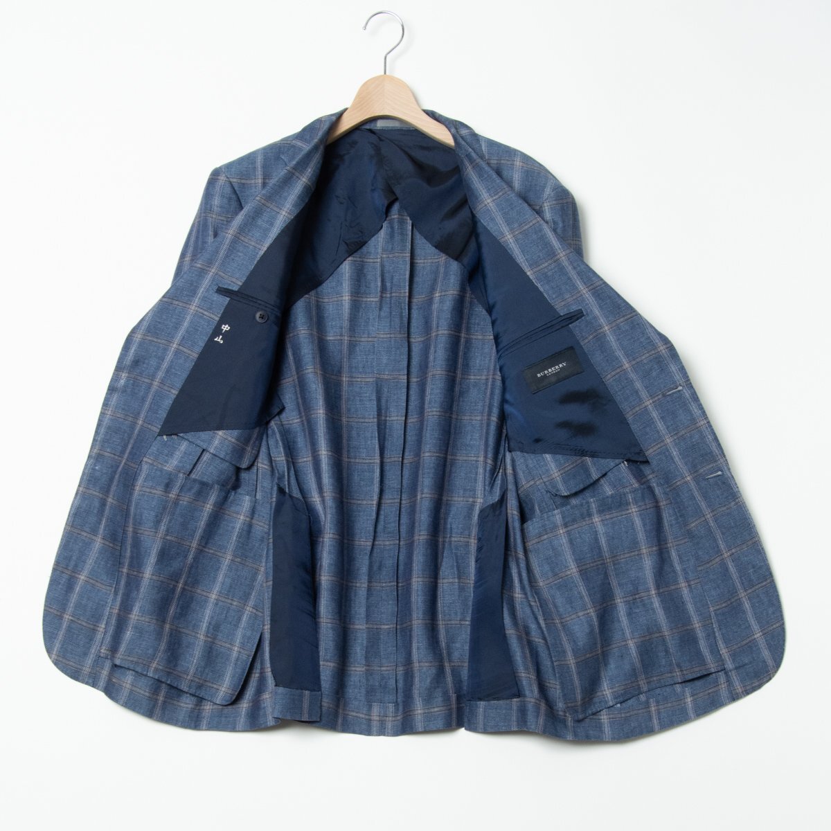 Yahoo!オークション - BURBERRY LONDON バーバリー チェック柄テーラー...