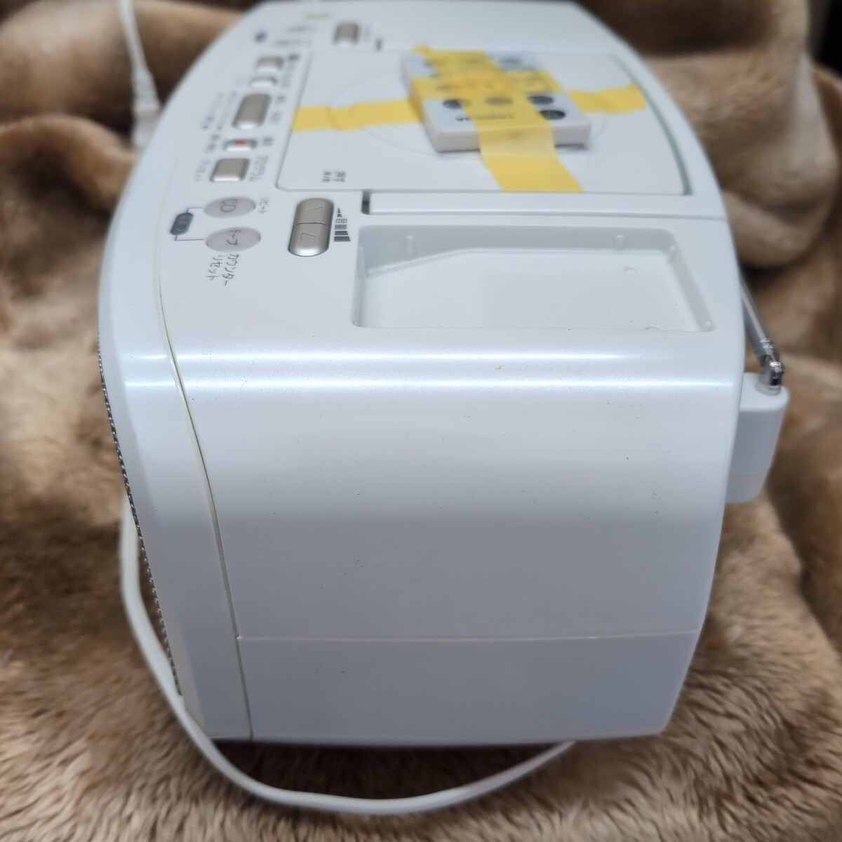 Yahoo!オークション - TY-CDK5 TOSHIBA CDラジカセ ラジオ ホワイト CD...