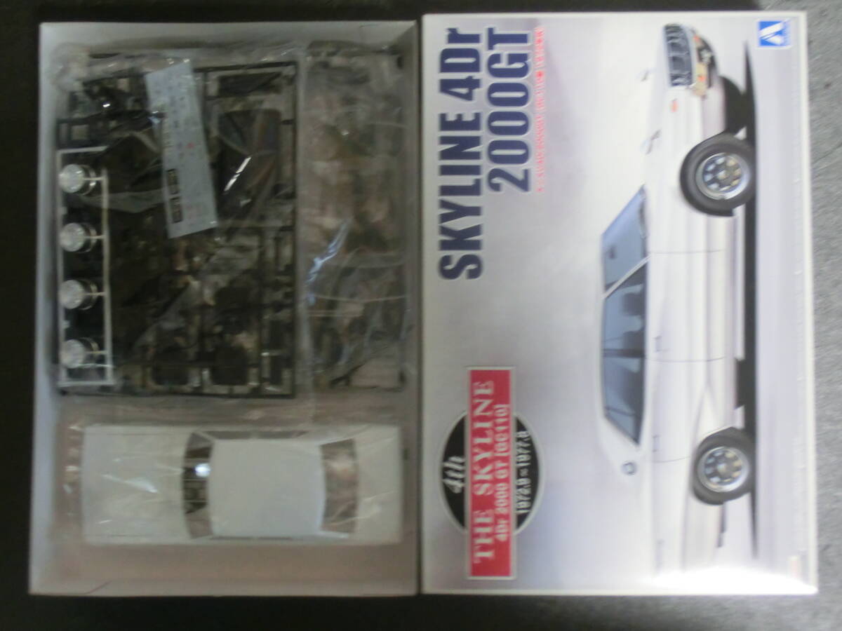 Yahoo!オークション - アオシマ 1/20 GC110 '72 4th スカイライン 4Dr ...
