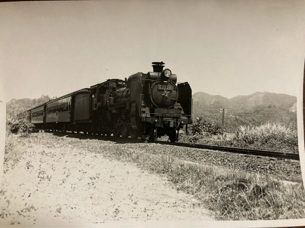 Yahoo!オークション - 昭和鉄道写真 房総線 を往くC58 291[千葉]牽引客...