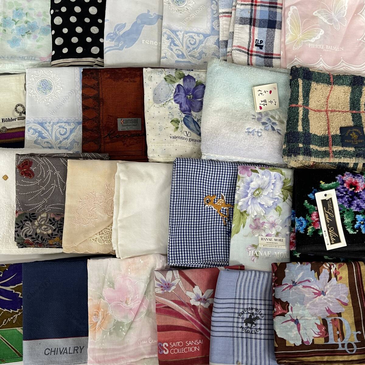 Yahoo!オークション - KF8/2 女性用 レディース ハンカチ まとめて25点...