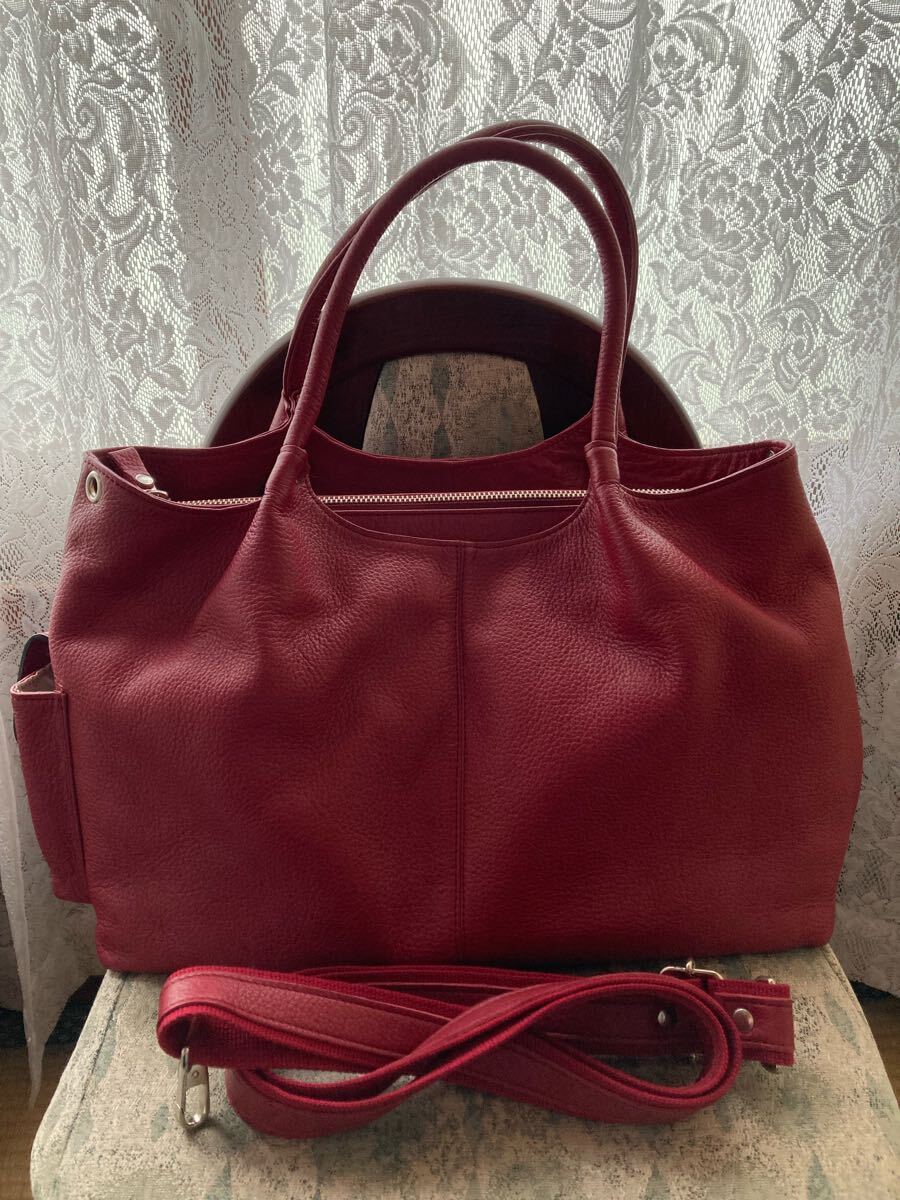 Yahoo!オークション - Jamale 2way牛革バッグ(ショルダーベルト付き)