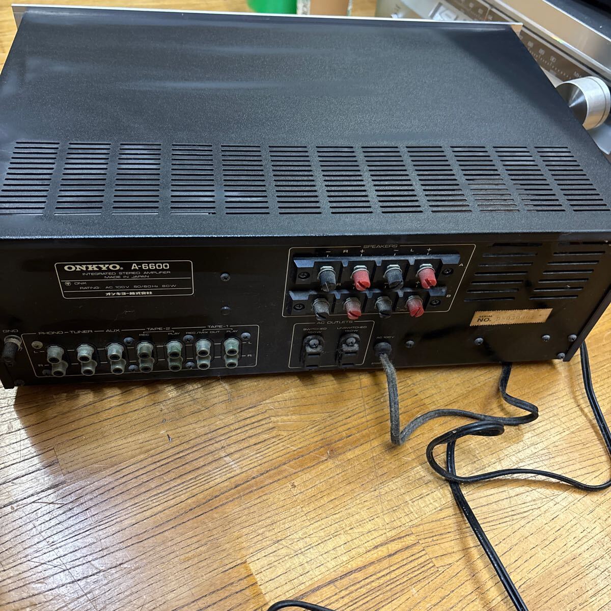 Yahoo!オークション - B4-14 1円〜 ONKYO A-6600 INTEGRATED STEREO AM...