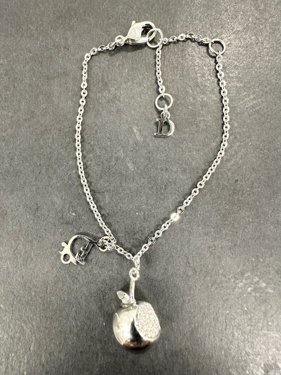 3R11 1円スタート Christian Dior クリスチャンディオール ブレスレット りんご アクセサリー 全長 約20cm 重さ 約6.5g(ブレスレット)｜売買されたオークション情報 ...