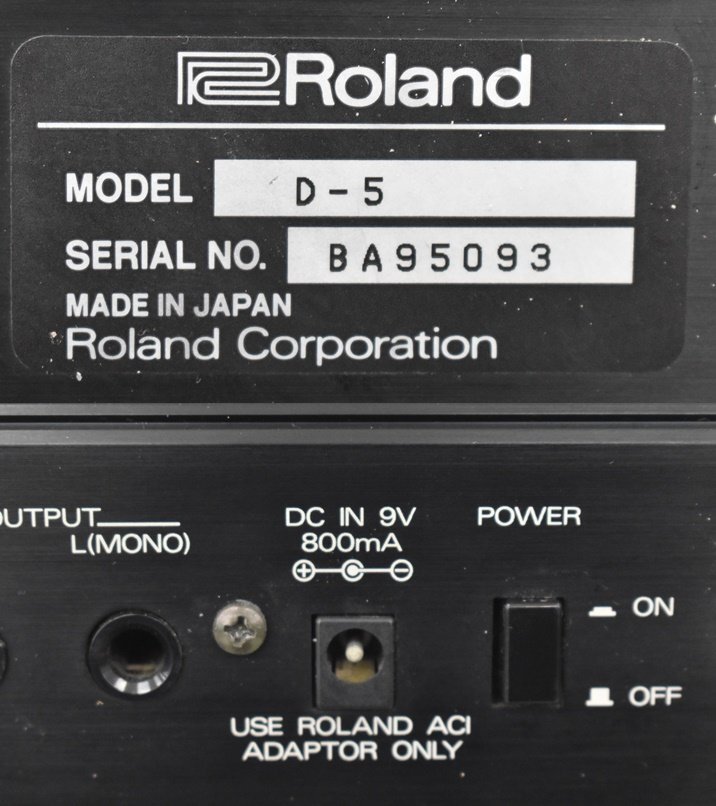 Yahoo!オークション - 【 C 】2838 Roland D-5 シンセサイザー ローラ...