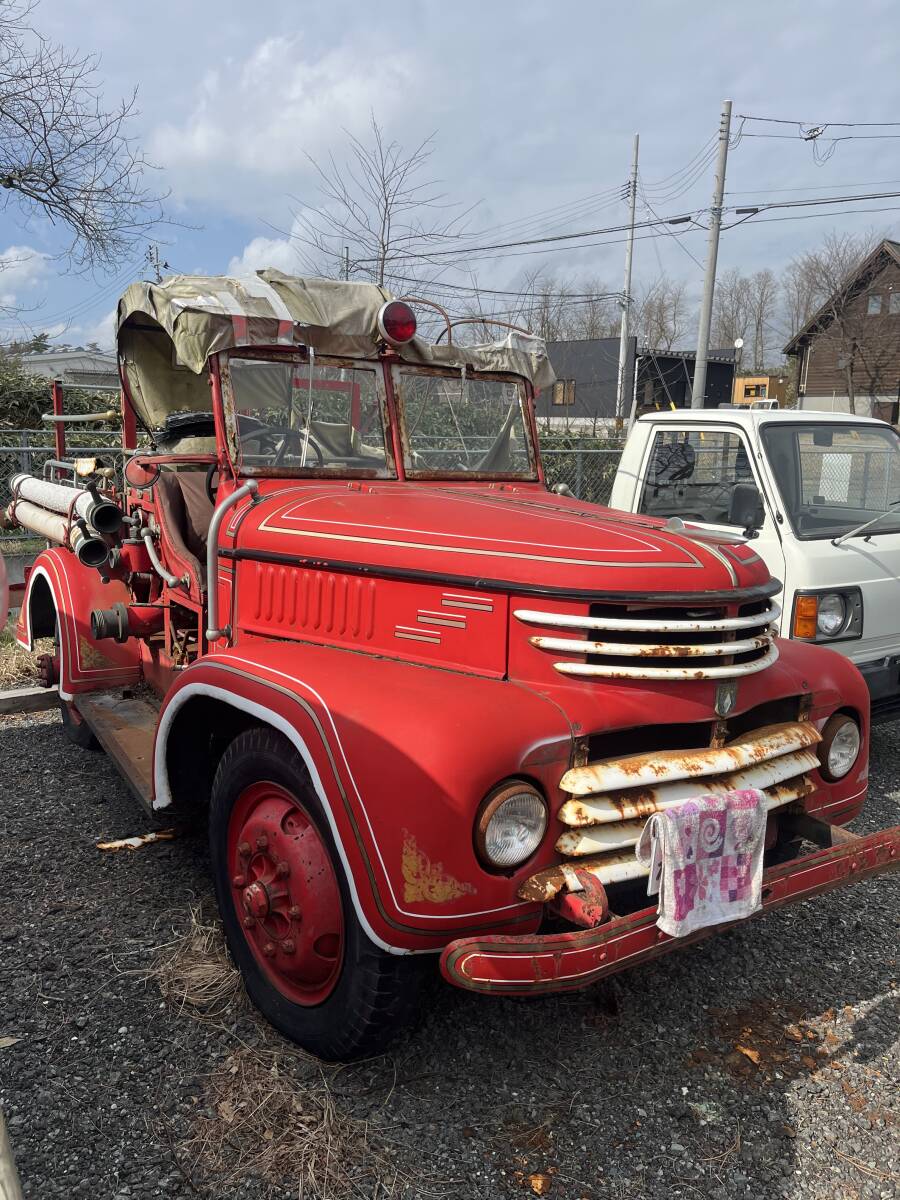 三菱ふそう 1949年 消防車 ボンネットトラック ジャンク べース レトロ オブジェ 旧車 ビンテージ(三菱)｜売買されたオークション情報、yahooの商品情報をアーカイブ公開 ...
