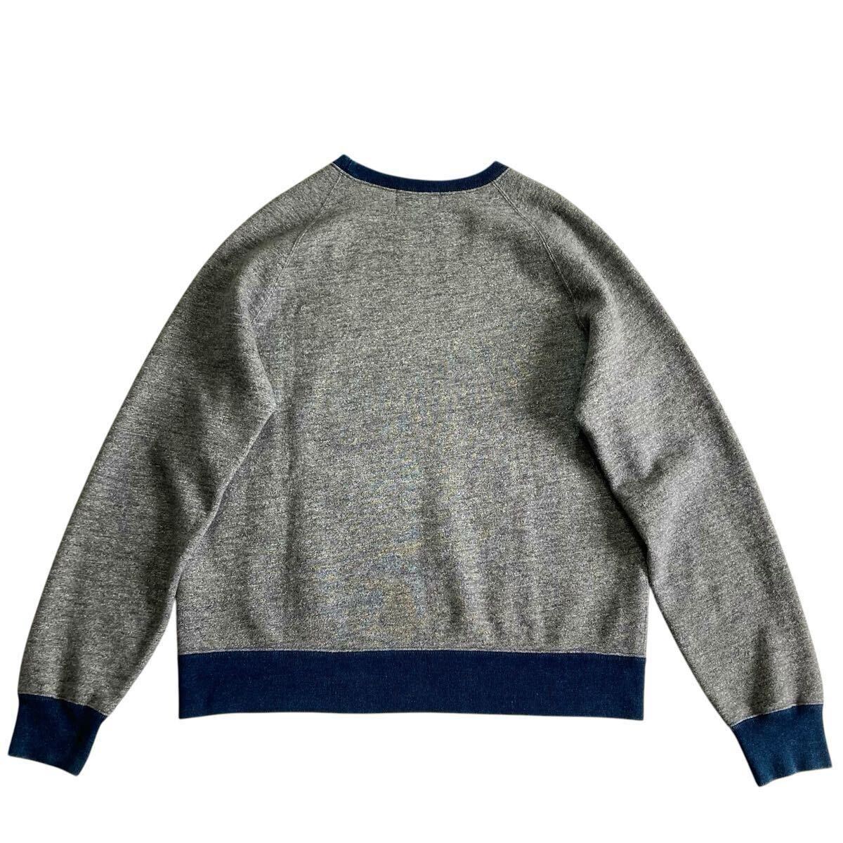 良好☆ビッグサイズ RRL フロッキープリント スウェット L 良好☆ビッグサイズ RRL フロッキープリント スウェット L