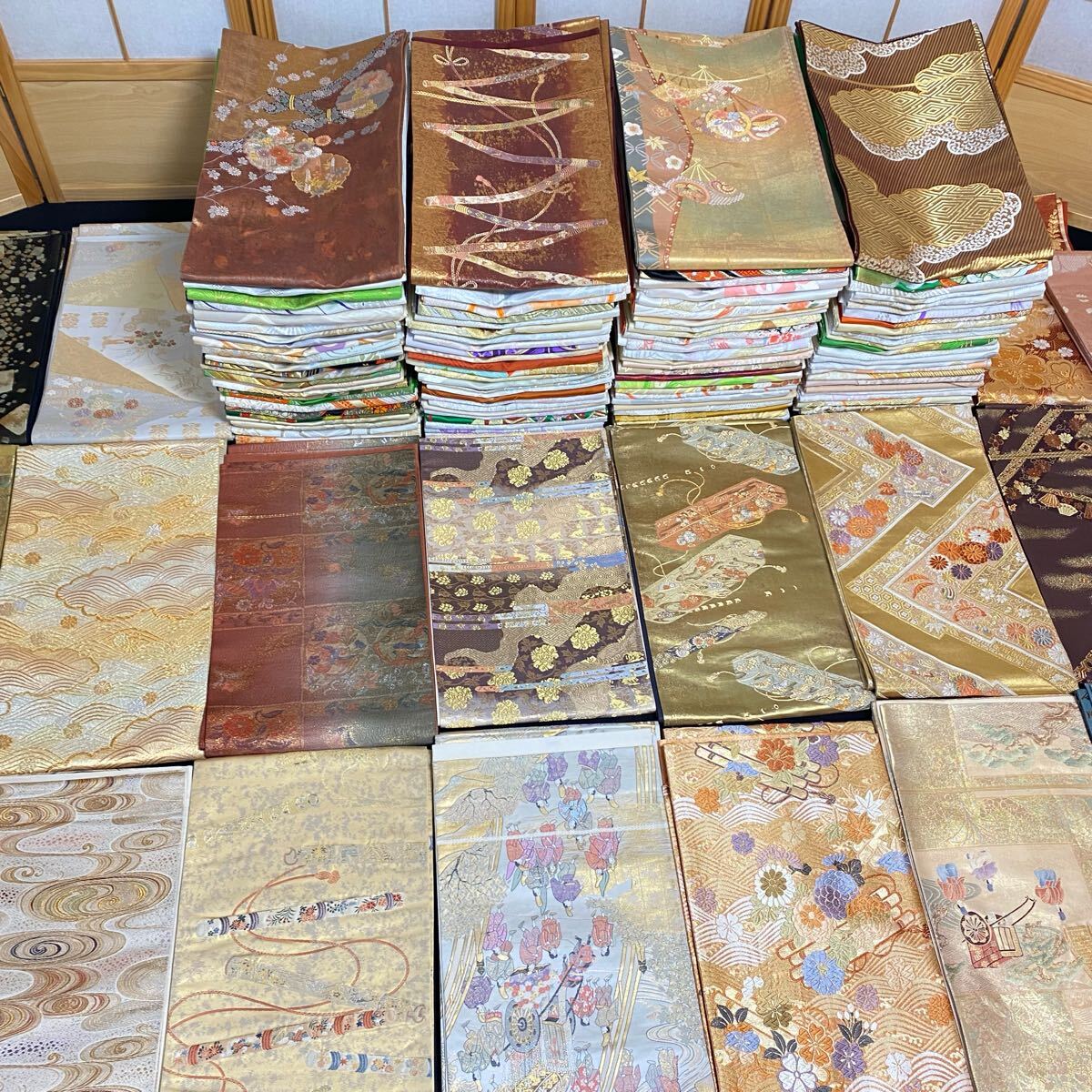 Yahoo!オークション - 【舞】Y9大量袋帯まとめて120点 西陣織唐織刺繍...