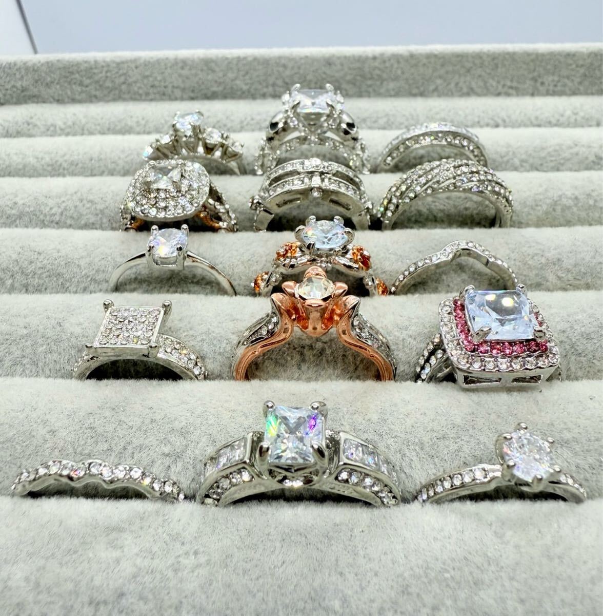 Yahoo!オークション - 369 指輪 リング CZ キュービックジルコニア 925...