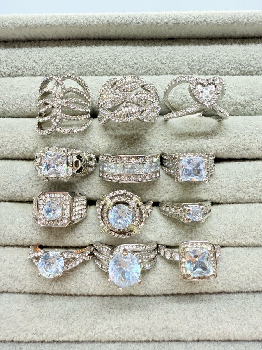 Yahoo!オークション - 509 指輪 リング CZ キュービックジルコニア 925...